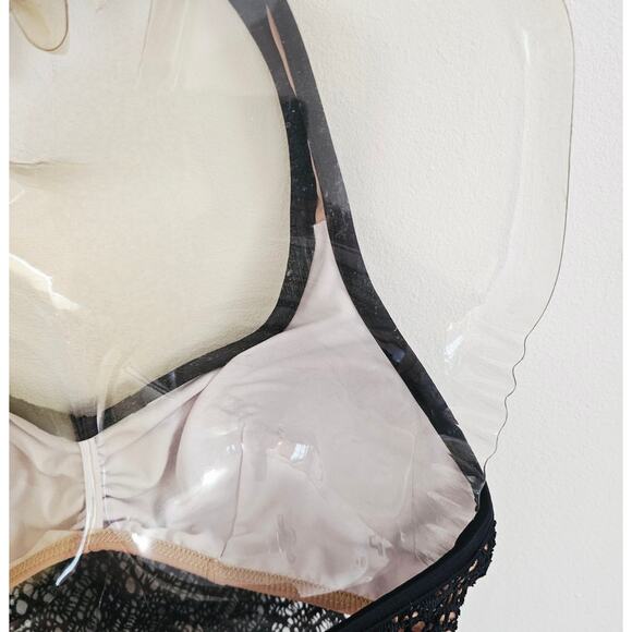 VENUS | Swim | Venus Black Mesh Cut Out Sheer Halter Monokini Bathing ...